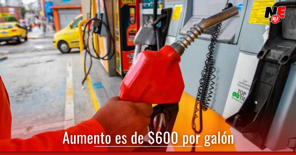 Sube nuevamente el precio de la gasolina en Colombia