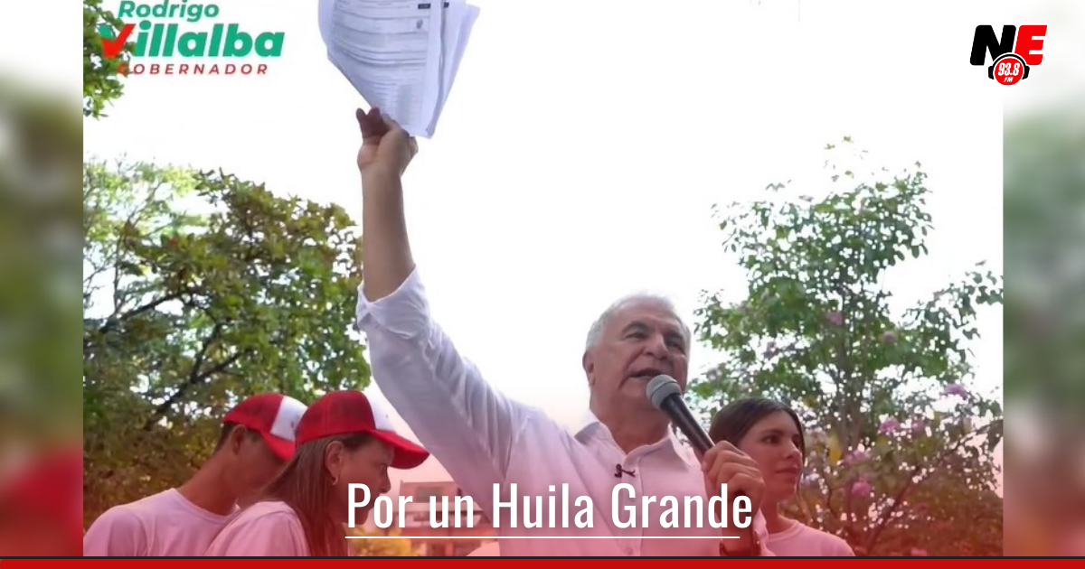Rodrigo Villalba candidato oficial a la Gobernación del Huila