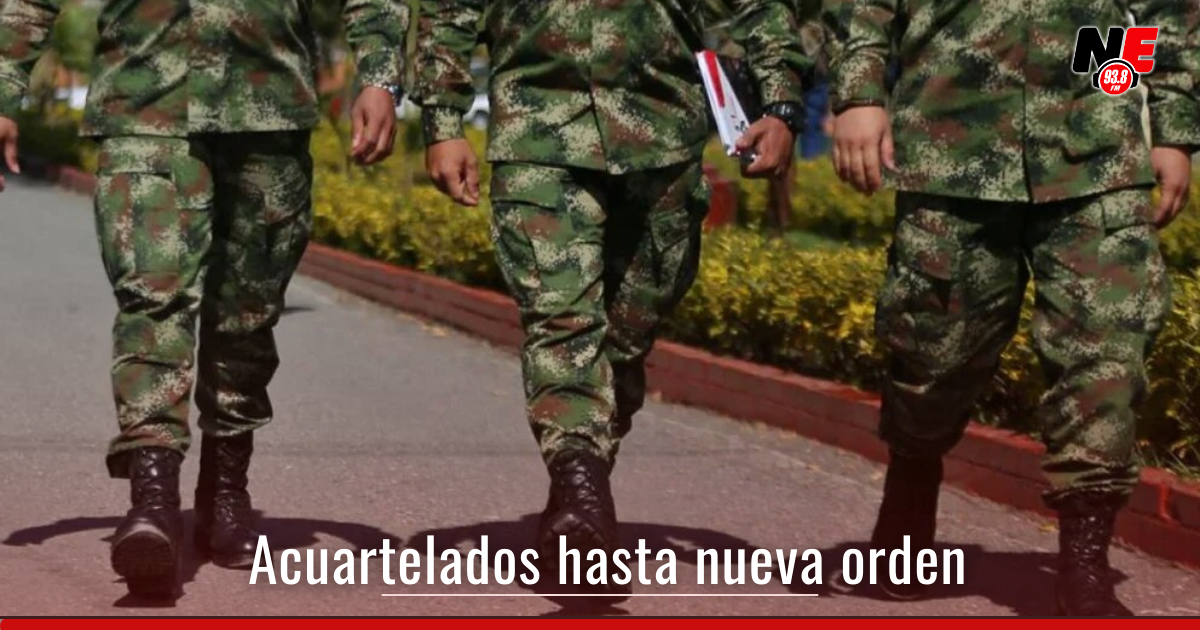 Fuerzas militares en acuartelamiento de primer grado