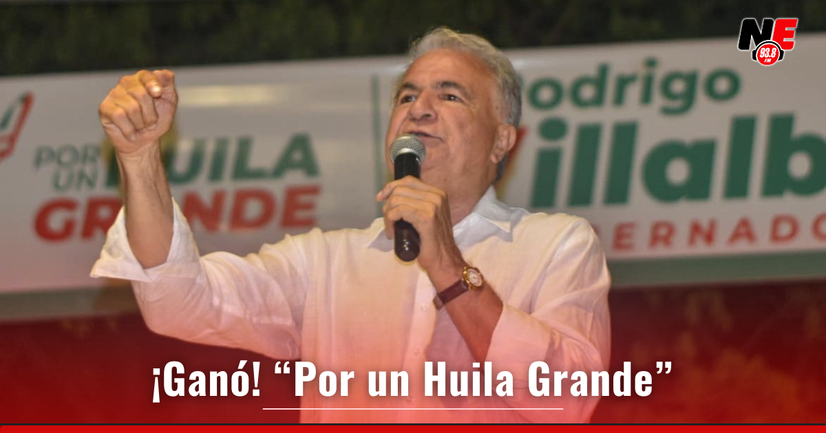 Huilenses eligieron a Rodrigo Villalba como su Gobernador