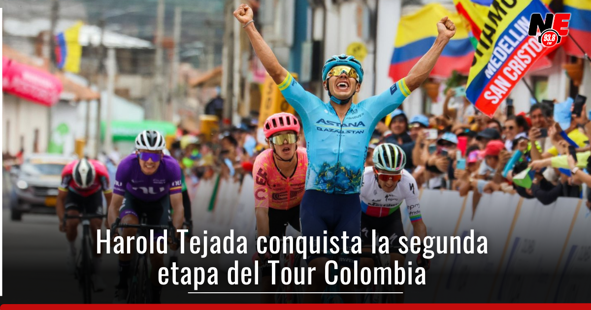 Harold Tejada hizo historia al ganar la segunda etapa del Tour Colombia
