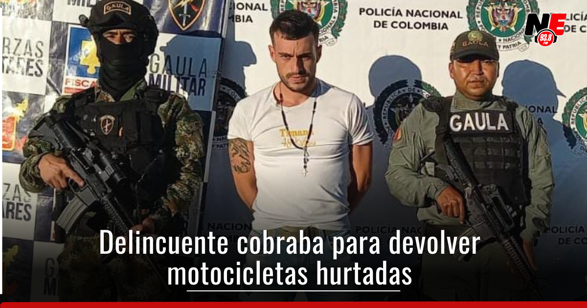 "Narizón" fue capturado por extorsión en el Huila