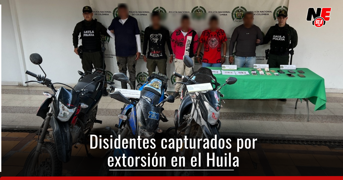Capturan a cinco integrantes del Frente Ismael Ruiz